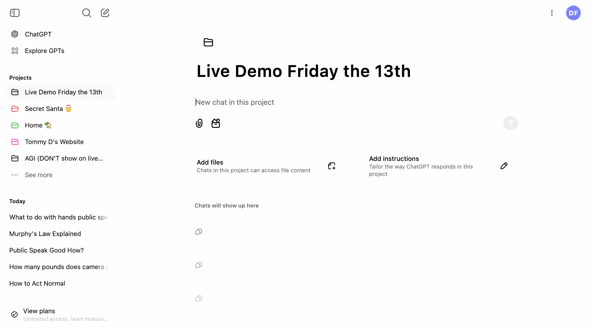 ChatGPT Projects项目中文介绍 OpenAI 12连更Day7